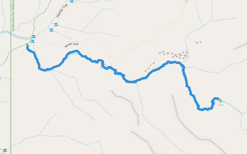 Waterfall Canyon Route (135g) Walking And Running Trail - Albuquerque ...