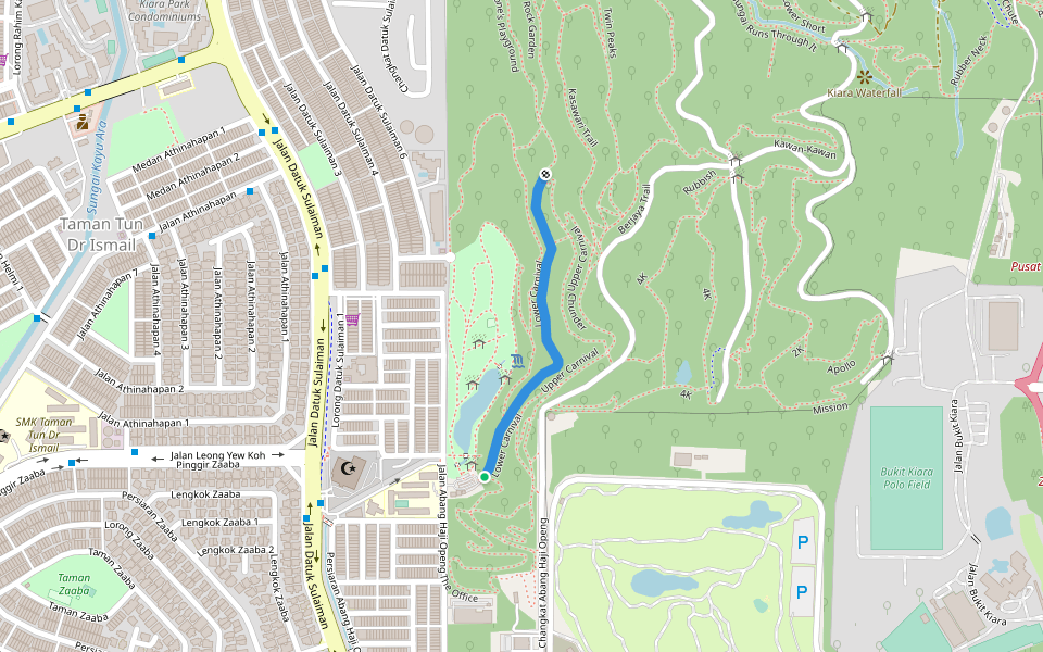Lower Carnival in Wilayah Persekutuan Kuala Lumpur | Walking Map