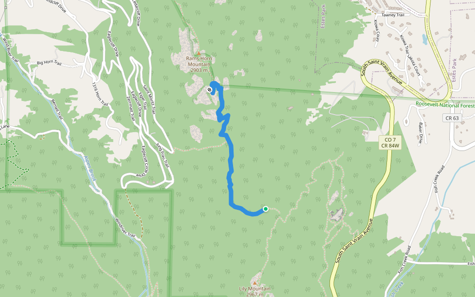 Rams Horn Trail in Colorado | Walking Map