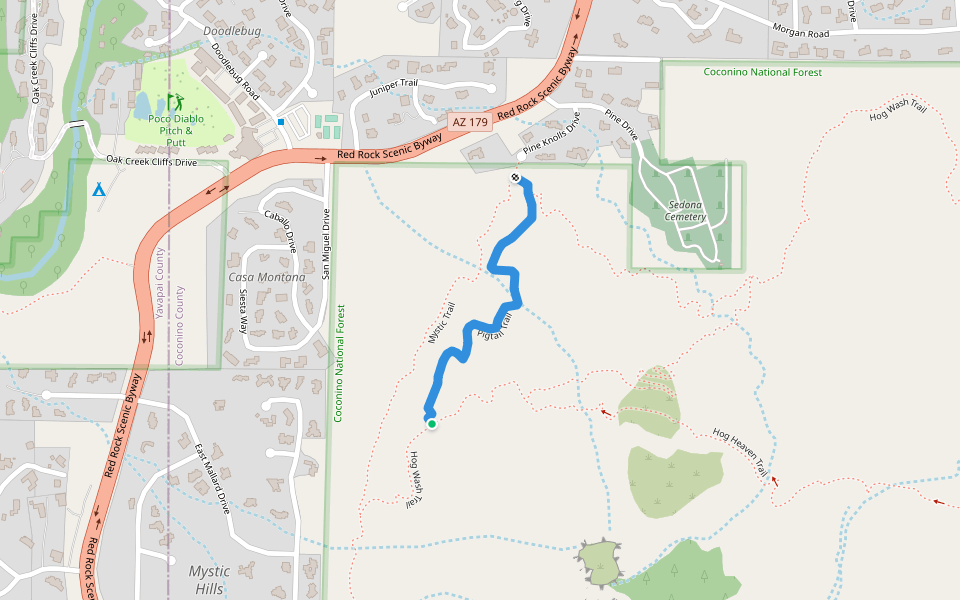 Pigtail Trail in Arizona | Walking Map