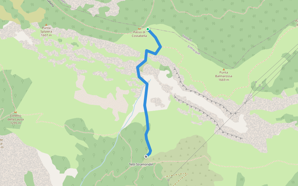 N 40a Passo di Costabella - Passo del Van Walking And Running Trail ...