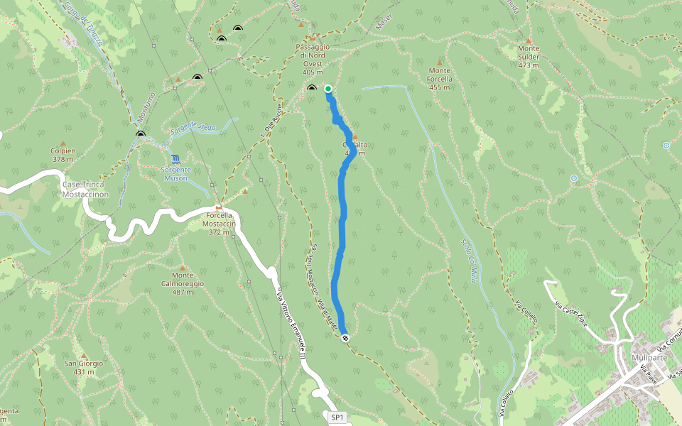 61 - Collalto Path - Villa di Maser | Walking Map