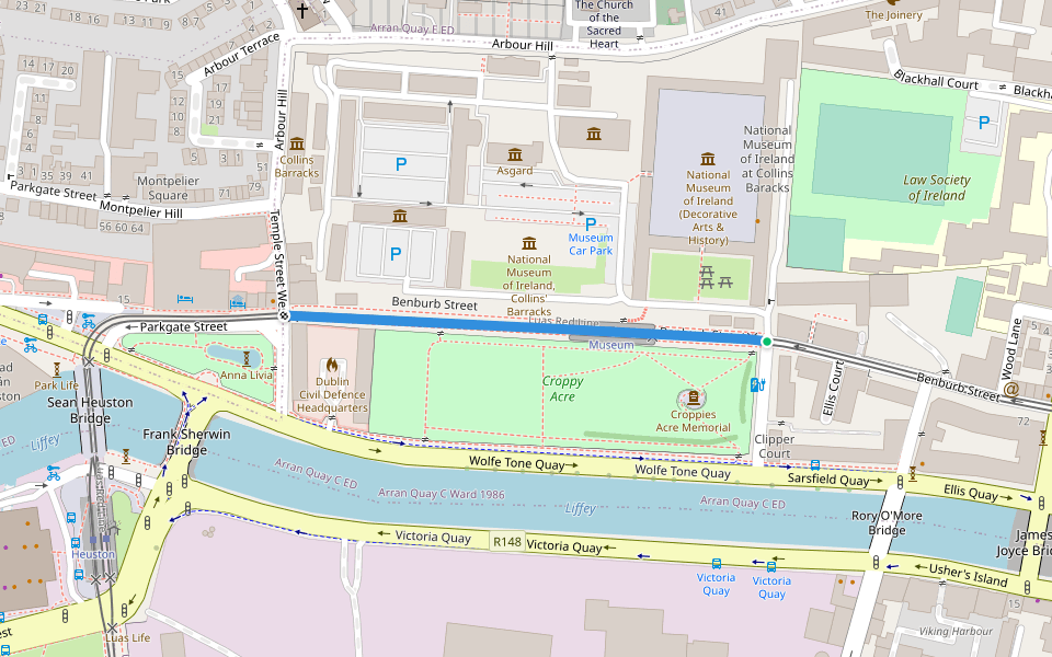 Benburb Street Walking And Running Trail - Dublin, County Dublin | Pacer