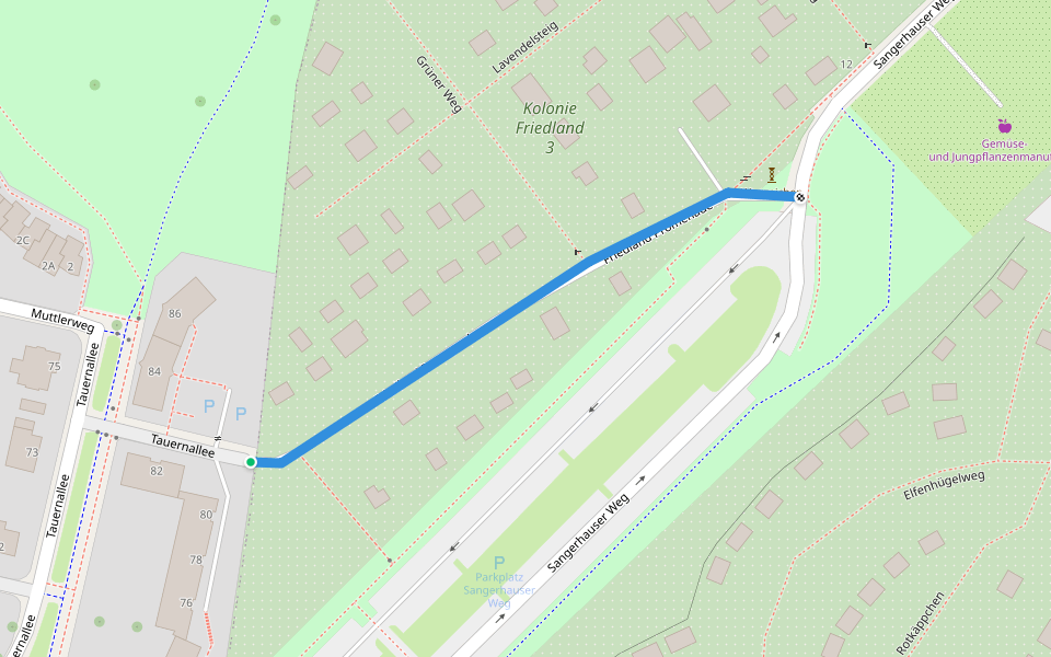 Friedland Promenade in Berlin | Walking Map