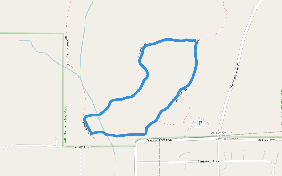 Trailhead Loop in Washington | Walking Map