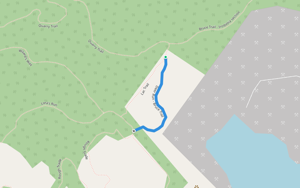 Deer Run - Bruce Trail in Ontario | Walking Map