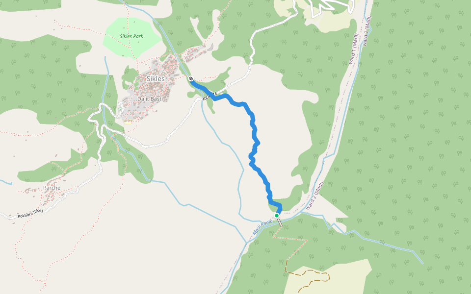 Sikles-Tangting Hiking Trail - Parche, Gandaki Province | Pacer