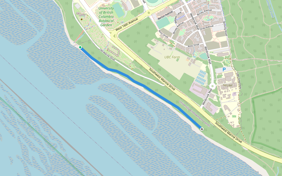 Foreshore Trail in British Columbia | Walking Map