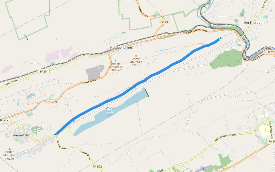 Upper Switchback Hiking Trail - Jim Thorpe, Pennsylvania | Pacer