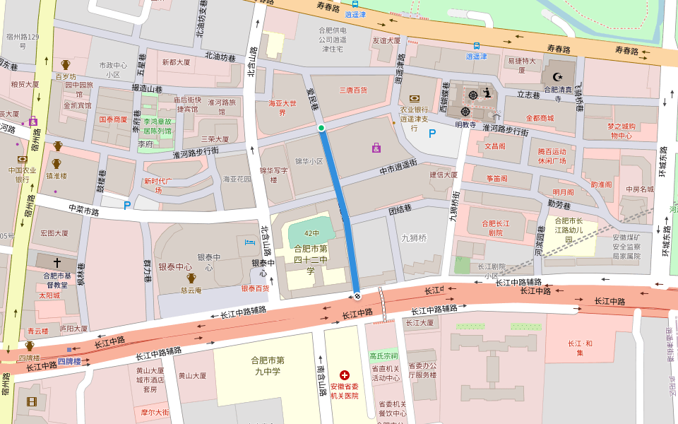 哑巴巷 Walking And Running Trail - He Fei Shi, An Hui Sheng | Pacer