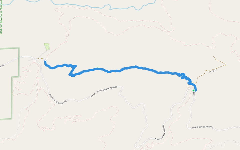 Bear Tree Ridge Trail in Colorado | Walking Map