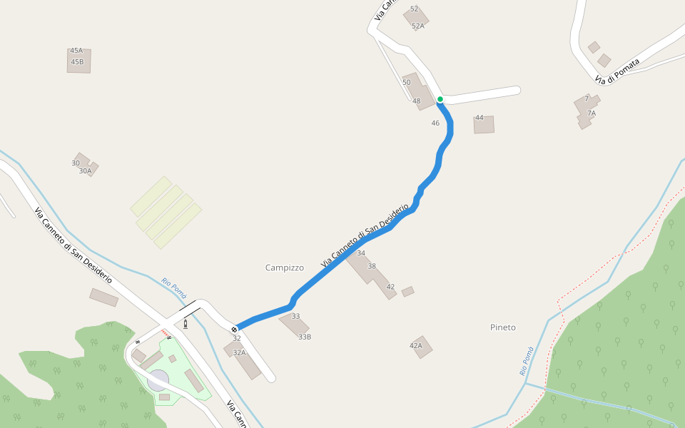 Via Canneto di San Desiderio in Liguria | Walking Map