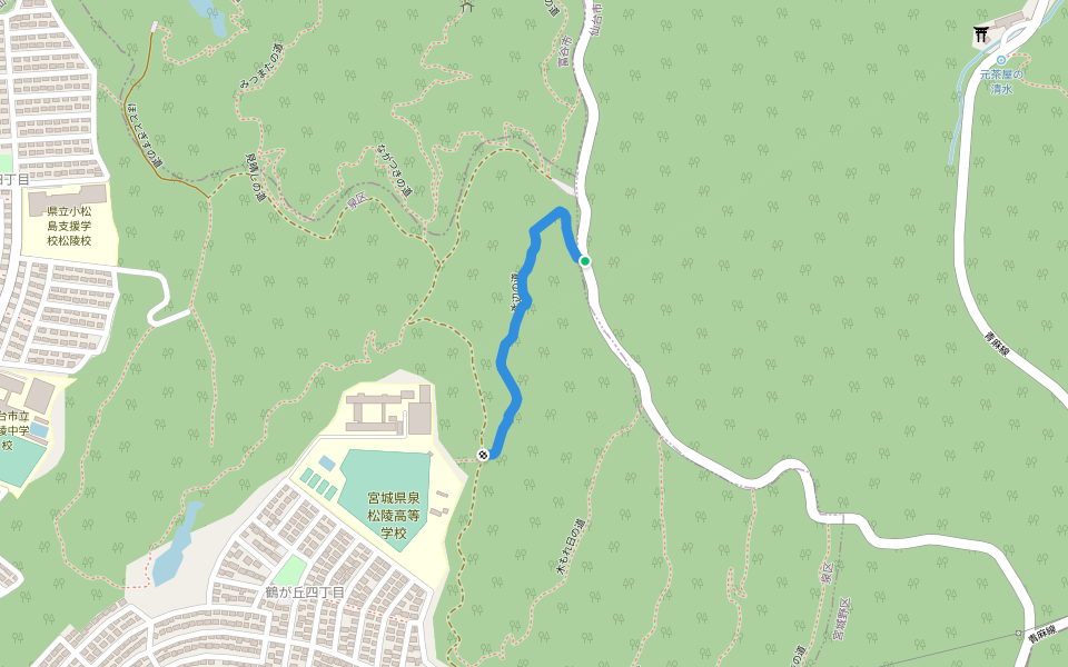 Waterside road Walking and Running - Sendai, Miyagi | Pacer