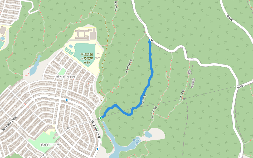 Maple path in Miyagi | Walking Map