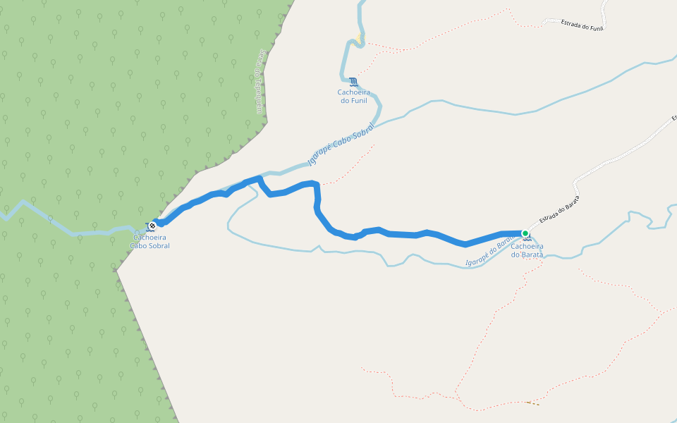 Cabo Sobral Waterfall Trail | Walking Map