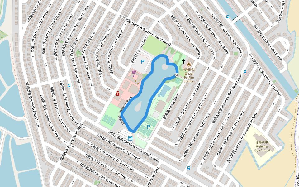 環湖徑 Lakeside Path in New Territories | Walking Map