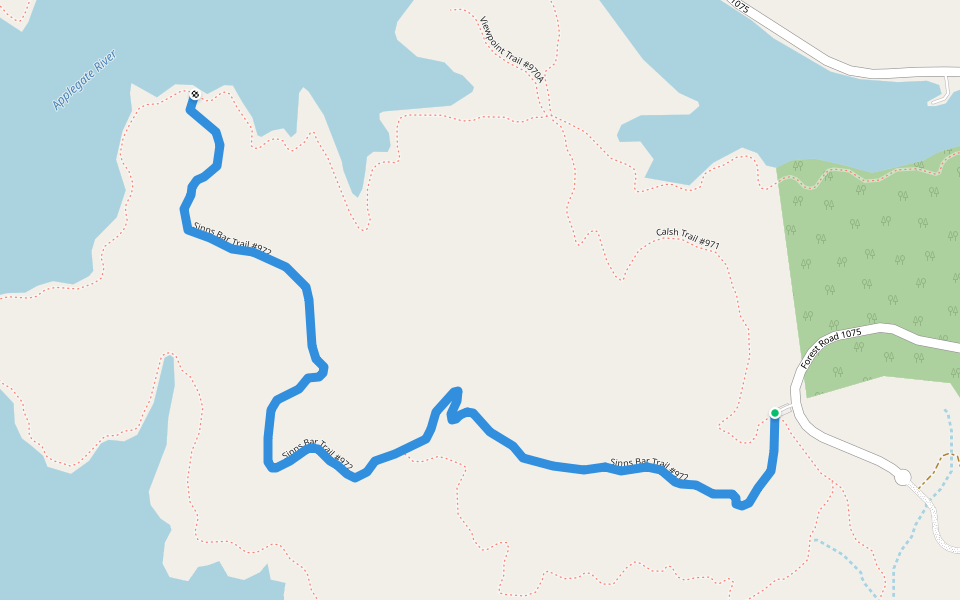 Sinns Bar Trail #972 in Oregon | Walking Map
