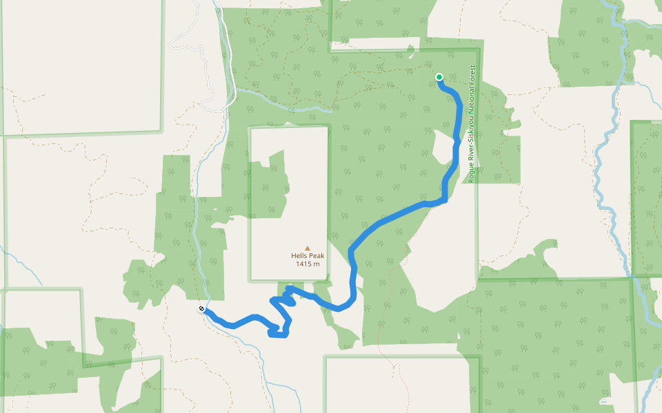 Grouse Loop Trail #941 in Oregon | Walking Map