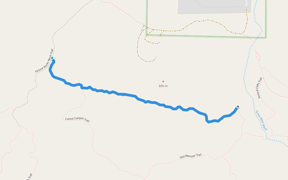 Coyote Pass Trail in Arizona | Walking Map