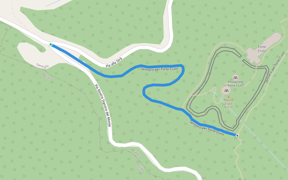 Path to Forte Ciuto | Walking Map