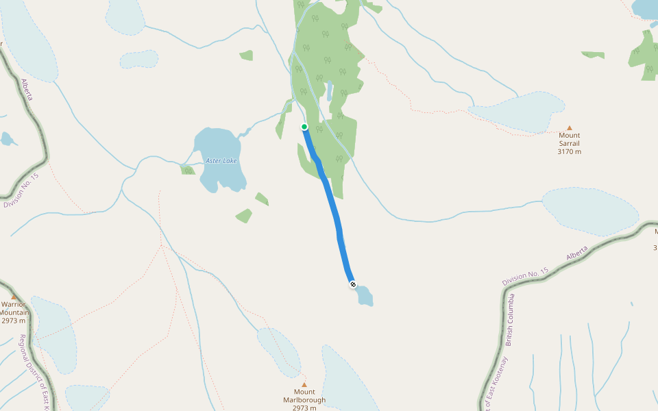 Marlborough Pond Trail in Alberta | Walking Map