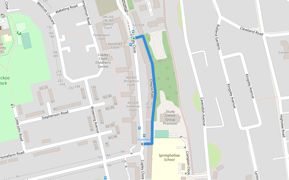 Cheyne Path in England | Walking Map