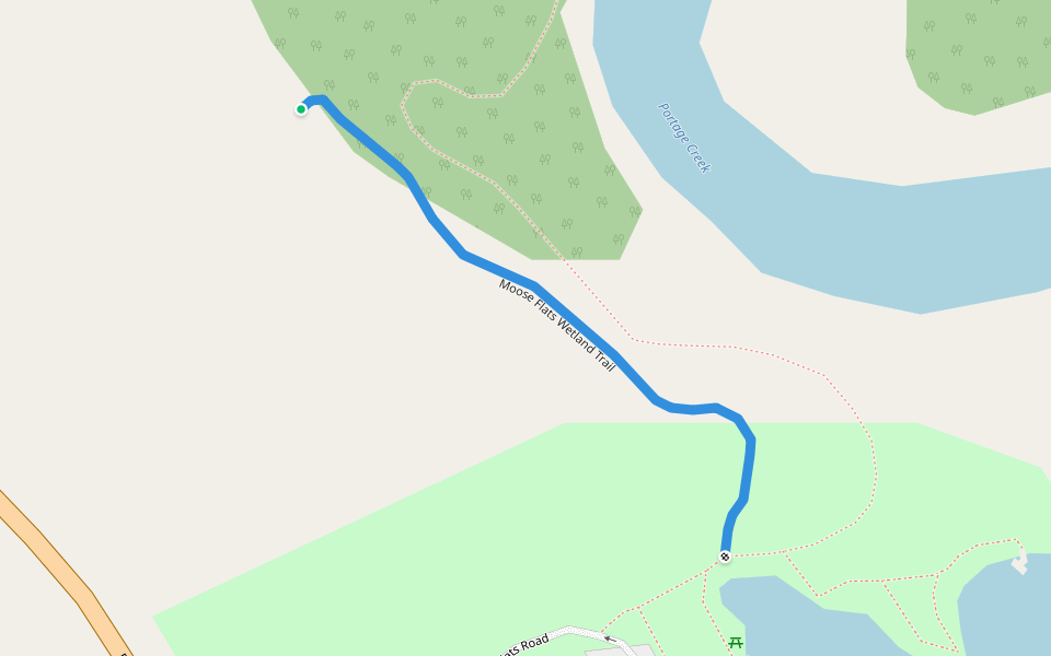 Moose Flats Wetland Trail in Alaska | Walking Map