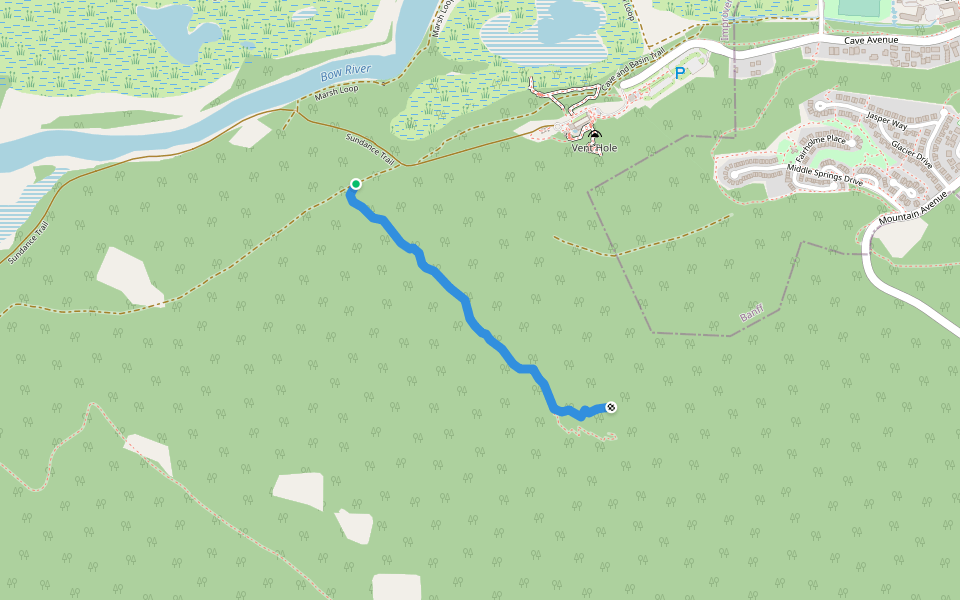 Raven Crag Trail in Alberta | Walking Map