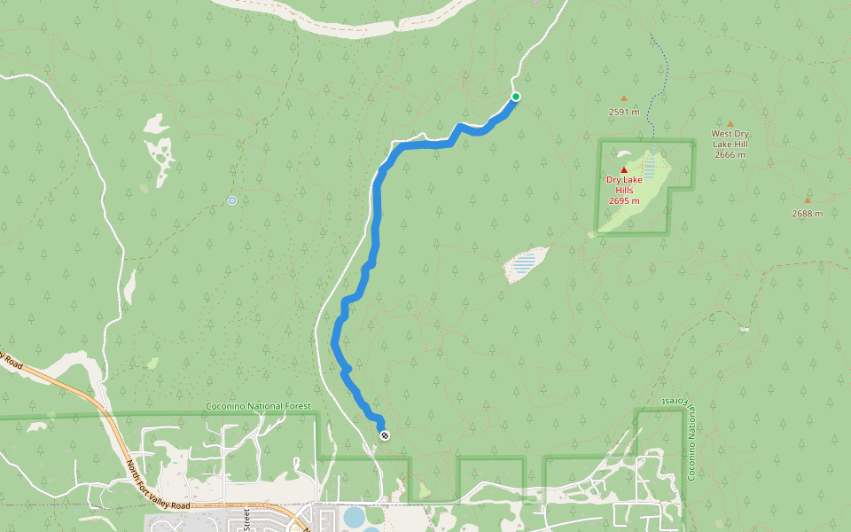 Arizona Trail-Schultz Creek in Arizona | Walking Map