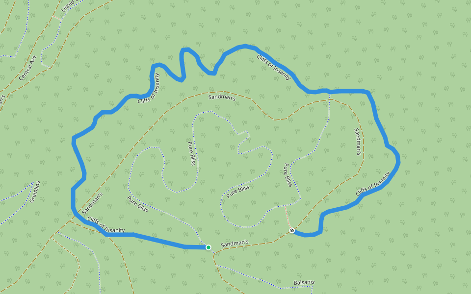 Cliffs of Insanity in Vermont | Walking Map
