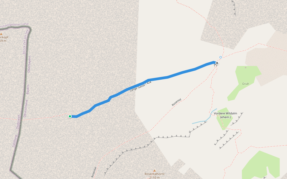 Long Lane / 424 in Bayern | Walking Map