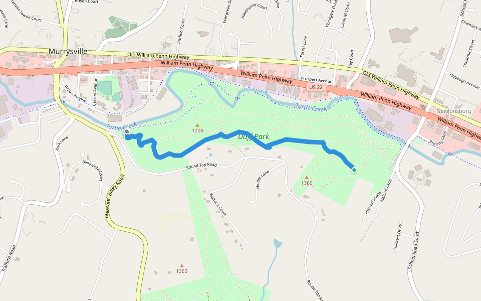 Forbes Trail in Pennsylvania | Walking Map