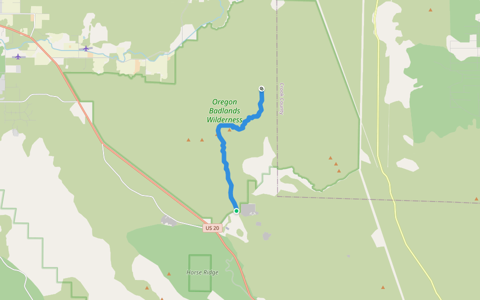 Badlands Rock Trail in Oregon | Walking Map