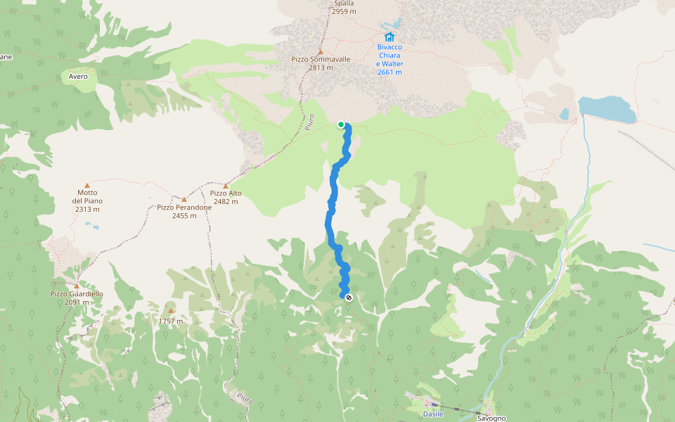 Passo d'Avero-Mott | Walking Map