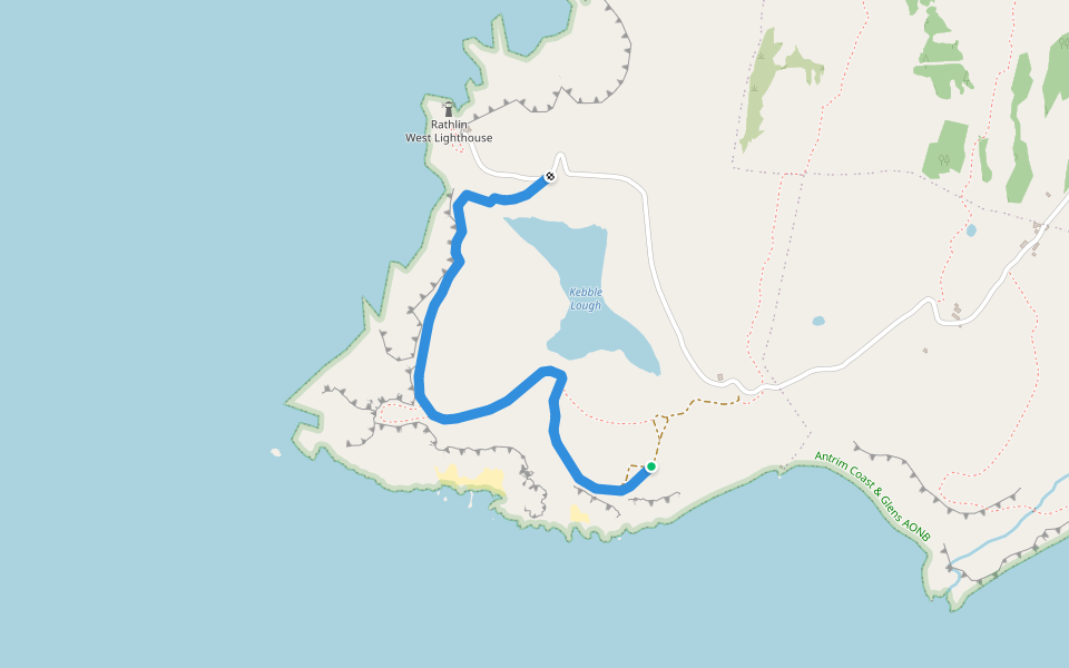 Kebble Cliff Walk Trail - Northern Ireland | Pacer