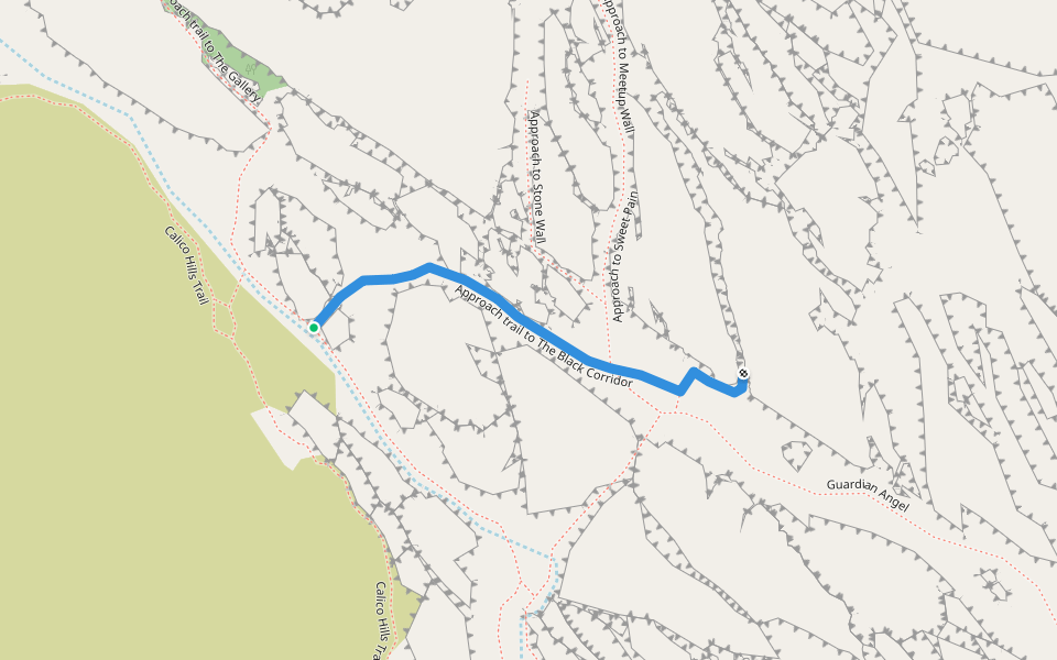 Approach trail to The Black Corridor Walking and Running - Las Vegas ...