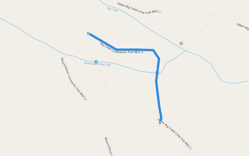 Big Creek Confluence Trail #827.3 in Washington | Walking Map