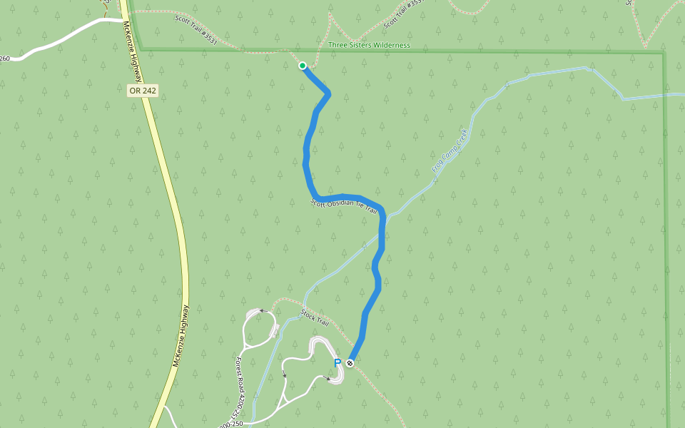 Scott-Obsidian Tie Trail | Walking Map