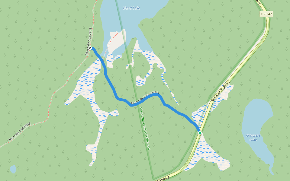 Hand Lake Cutoff #4344 Walking And Running Trail - Oregon | Pacer