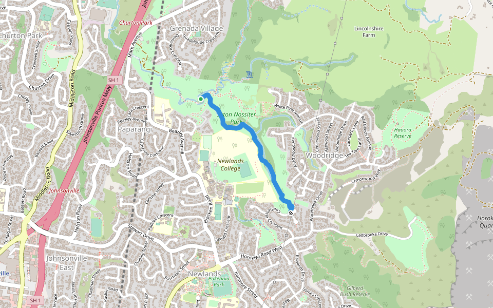 Lawson's Track in Wellington | Walking Map