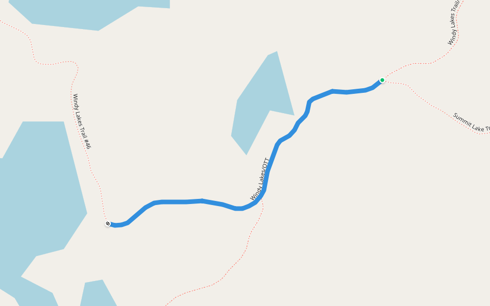 Windy Lakes/OTT in Oregon | Walking Map