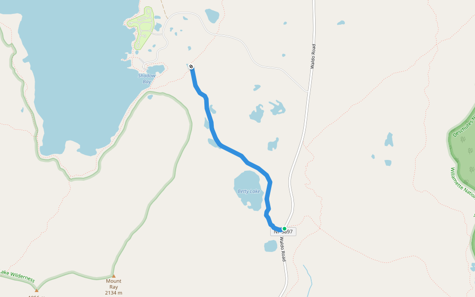 Betty Lake Trail #3664 Hiking - Crescent, Oregon | Pacer