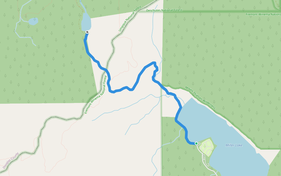 Miller Lake to Maidu Lake Trail Hiking - Crescent, Oregon | Pacer