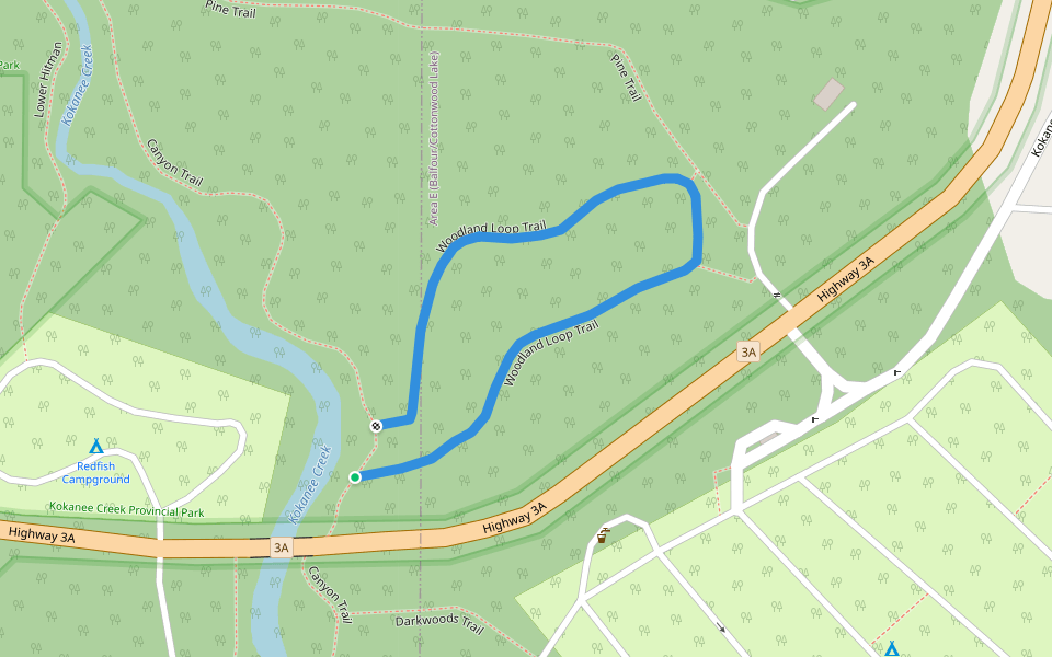 Woodland Loop Trail in British Columbia | Walking Map