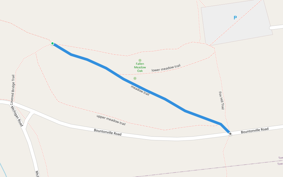 Meadow trail in New York | Walking Map