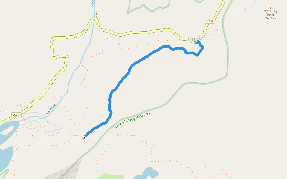 Cape Horn Trail in California | Walking Map