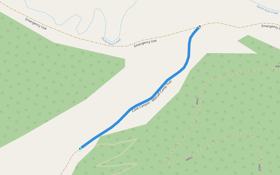 Cook Canyon - Metcalf Camp Trail in New Mexico | Walking Map