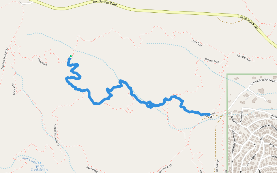 Juniper Gate Trail in Arizona | Walking Map