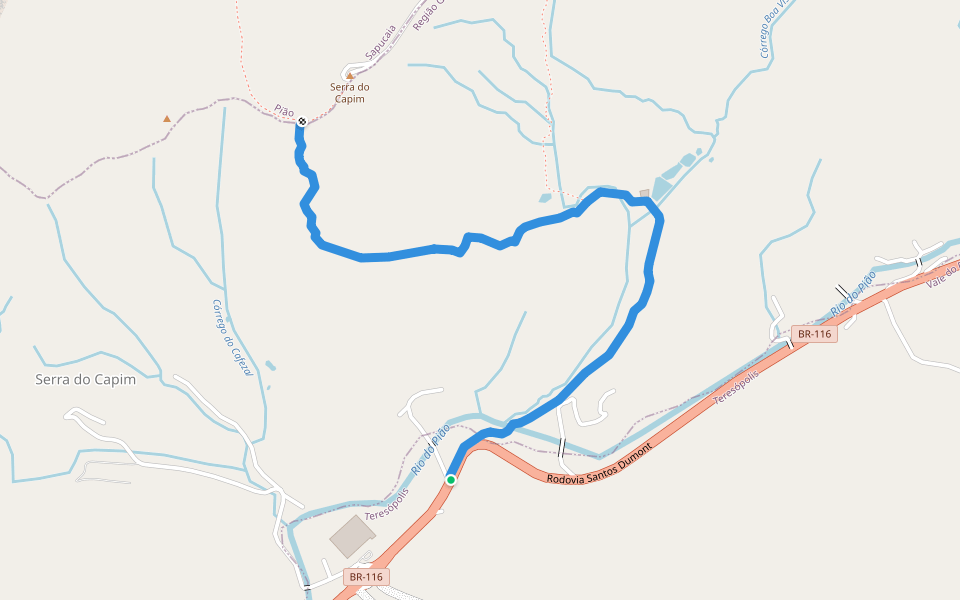 Access to the highest point of Serra do Capim Hiking Trail - Rio de ...