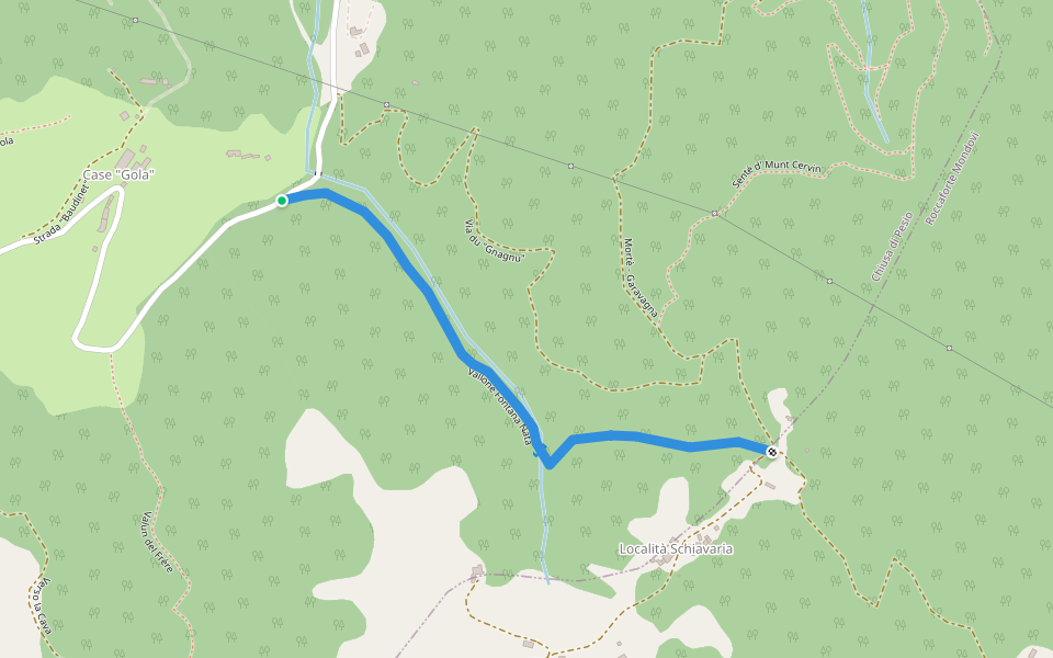 Vallone Fontana Nata | Walking Map